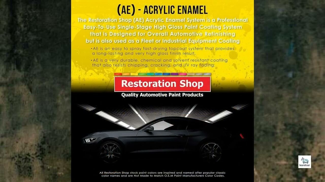 Review - Restoration Shop - Fire Red Pearl Acrylic Enamel Auto Paint ...
