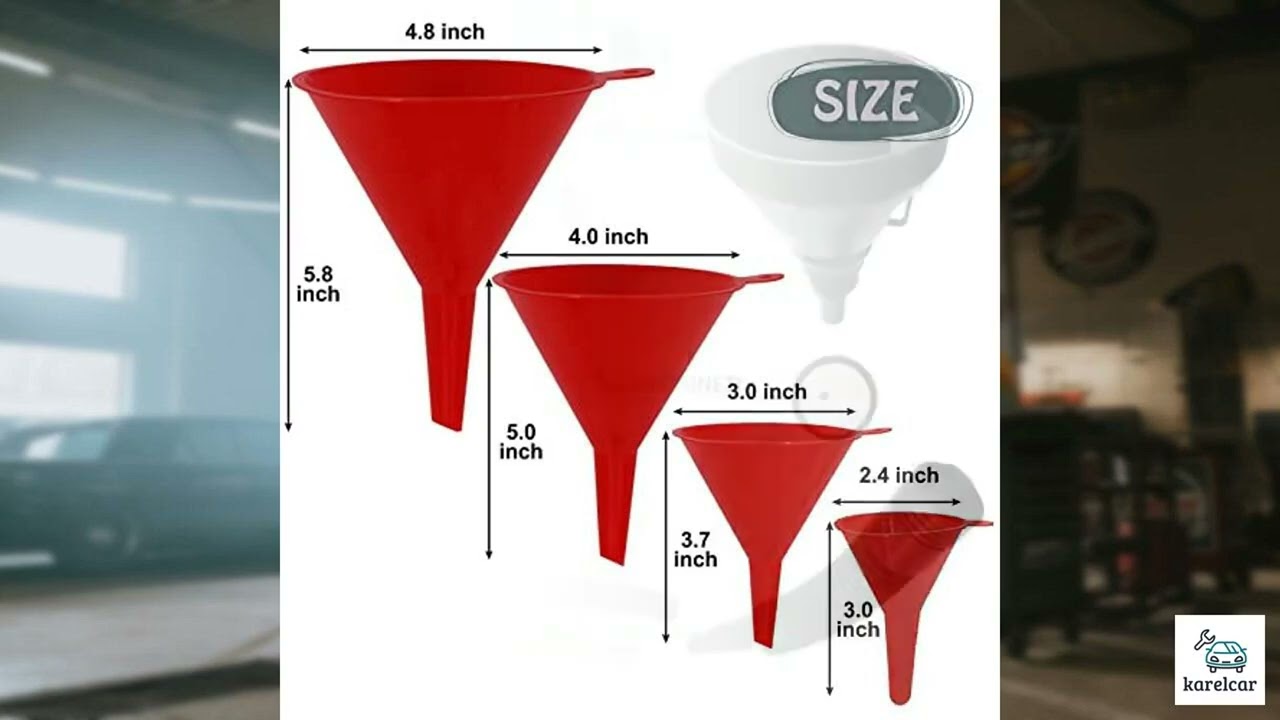 Review - Plastic Oil Funnels for Automotive Use Set of 5